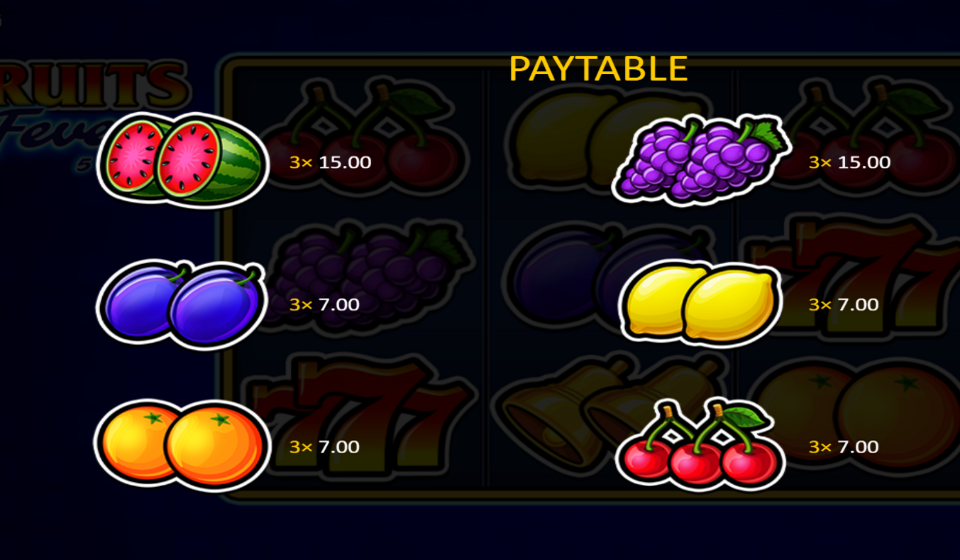 Fruits Fever 5 lines Slot by Kendoo 🎰 Free Demo Play